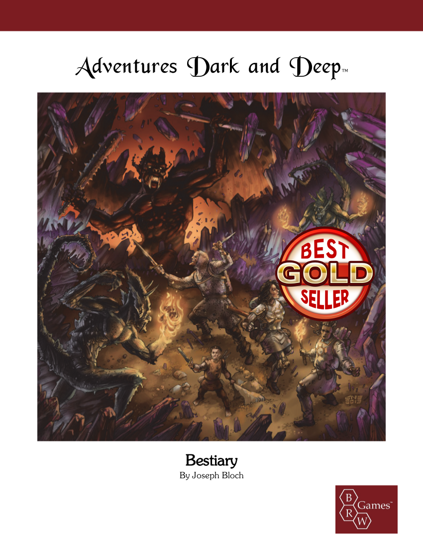 Old School Renaissance - Adventures Dark and Deep - Deep Bestiary ...